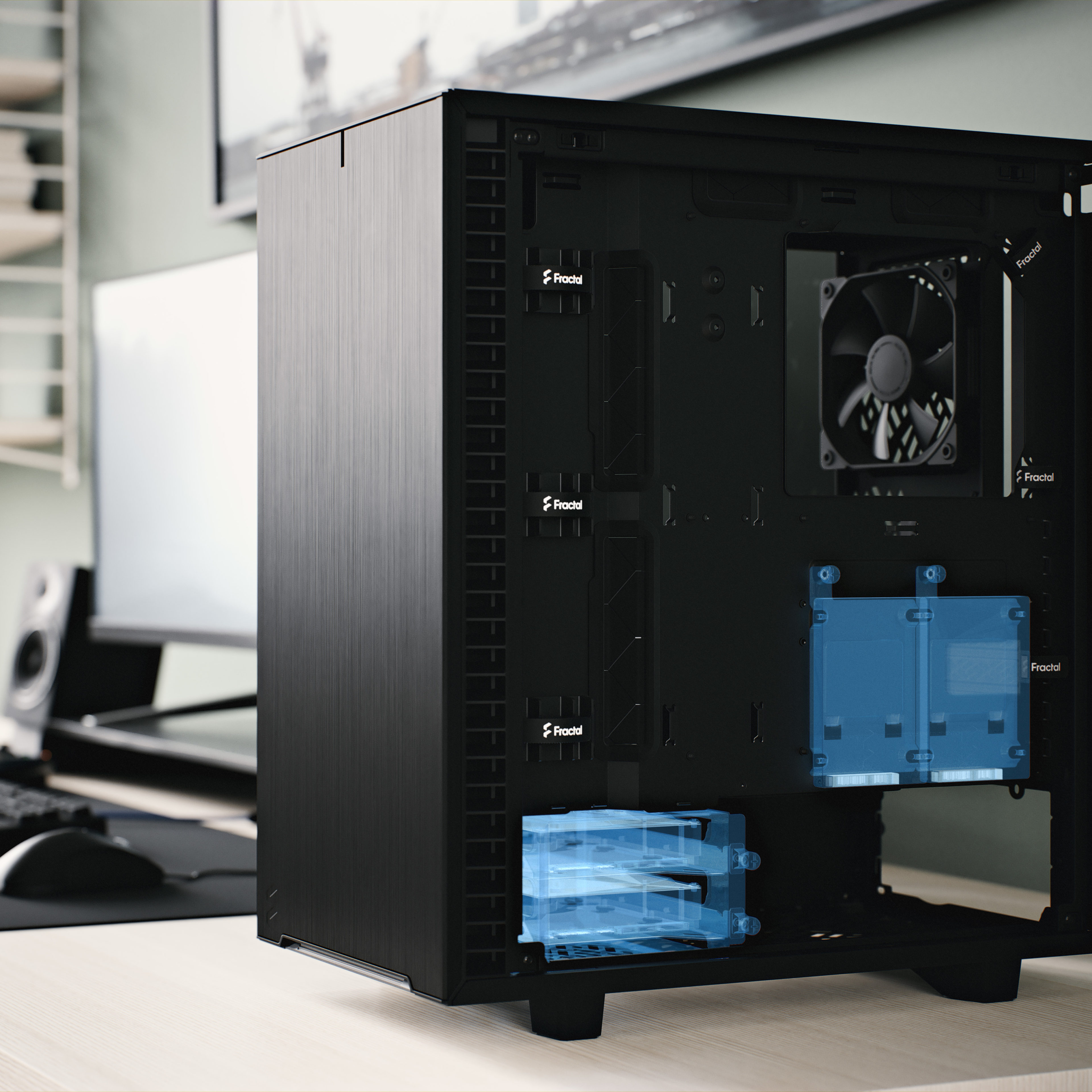 Fractal Design Define 7 Compact Mid Tower Black Case Black Solid | FD-C ...